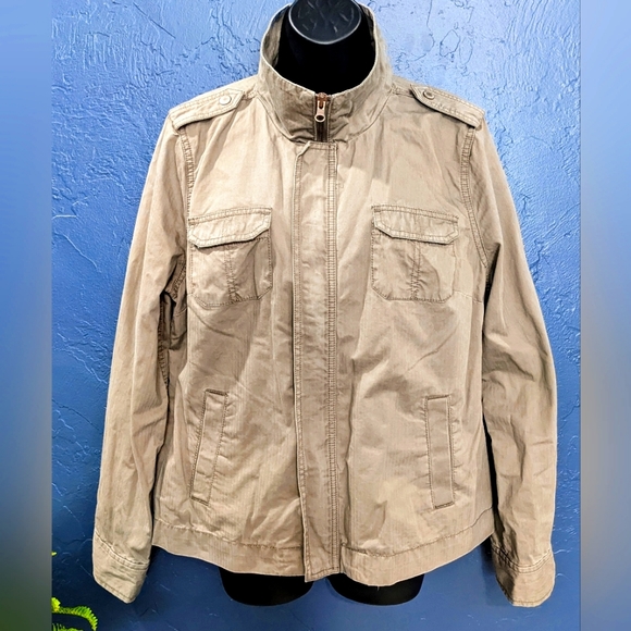 Ruff Hewn | Jackets & Coats | Ruff Hewn L Womens High Neck Cotton ...